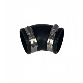 Flexible rubber elbow (45°) 50mm